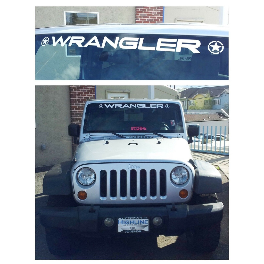 Windshield Vinyl Sticker Decal Graphics JEEP WRANGLER | Shopee Philippines