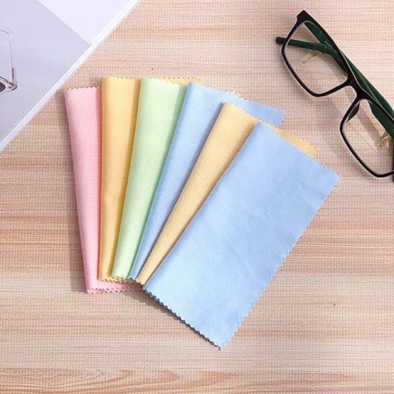 WIPER CLOTH Eyeglasses cleaning face shield faceshield assorted color ...