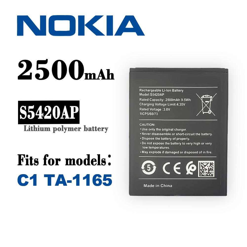 Nokia C1 Battery Model S5420AP TA-1165 2500mAh | Shopee Philippines