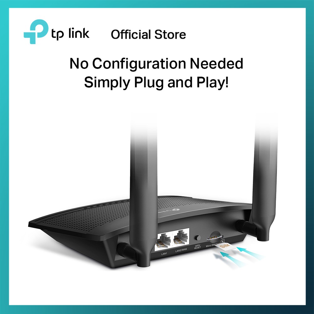 TP-Link | TL-MR100 | 300Mbps | Wireless N | 4G | LTE | Open Line ...