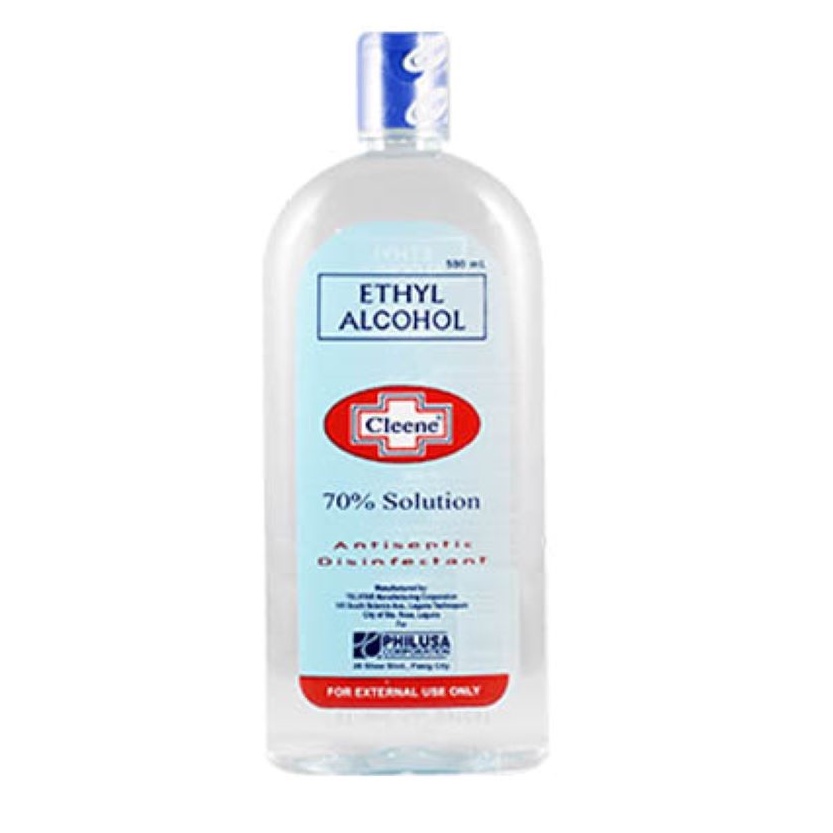Cleene Ethyl Alcohol 70% 500ml [Mild Scent Antiseptic and Disinfectant] | Shopee Philippines