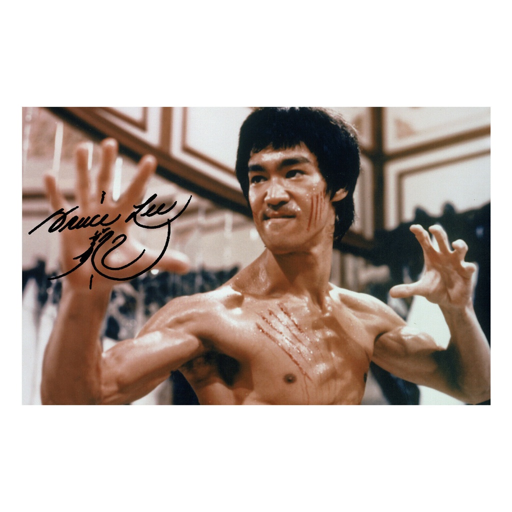 Bruce Lee Signed Photo Art Film Print Silk Poster for Your Home Wall ...