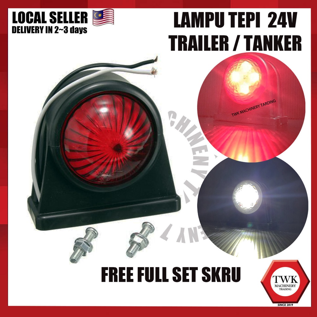 TWK 12V/24V LED Truck Car Lampu body Truck lampu lori side marker light ...