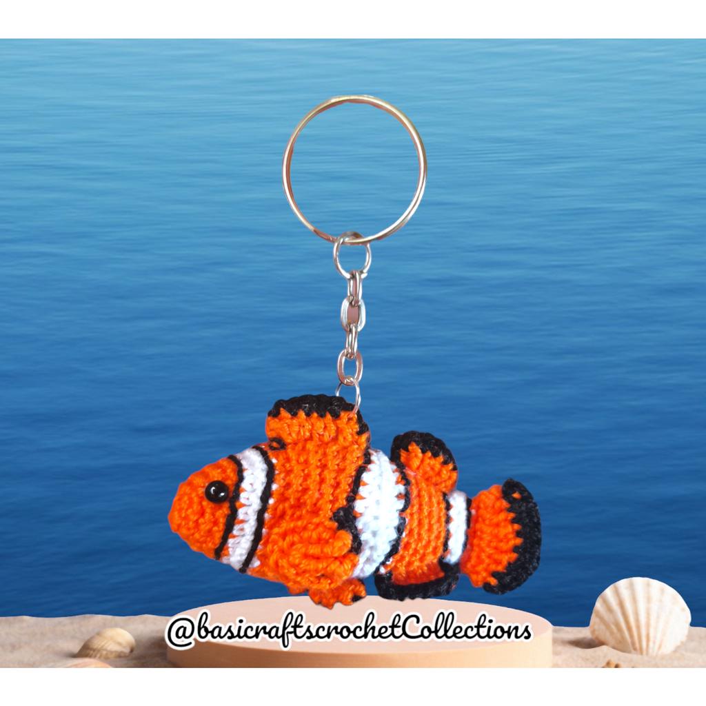 Basicrafts crochet - Clown Fish Keychain/Nemo Keychain/Fish Keychain ...