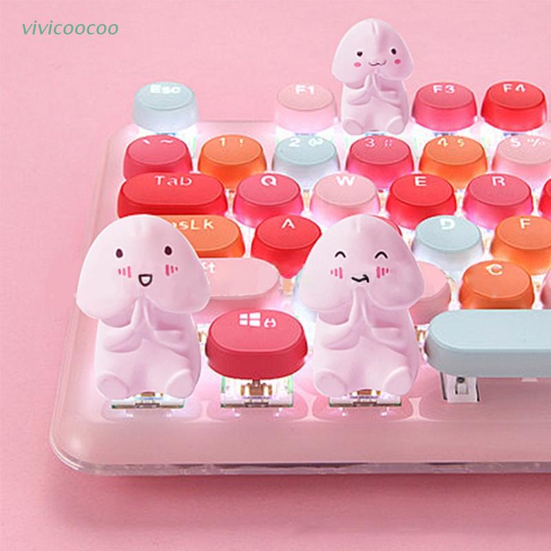 VIVI Cartoon OEM Mechanical Keyboard Keycap PVC R4 Single Pink Stereo ...