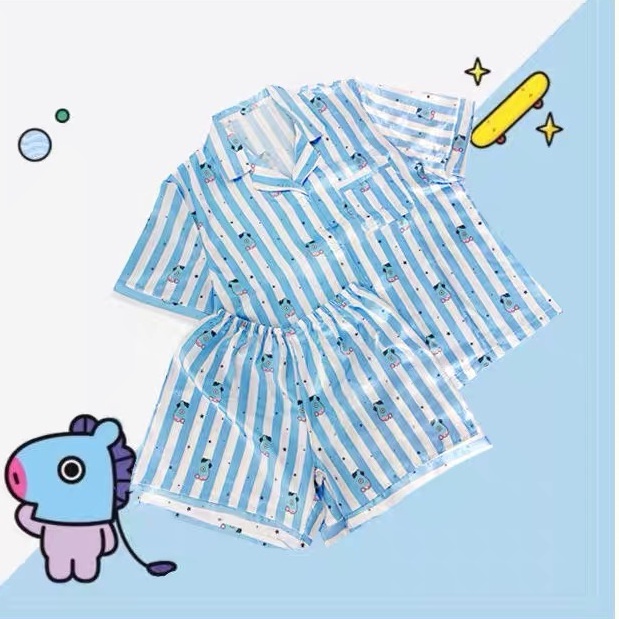 BT21 Sleepwear BTS Sleepwear chimmy/cooky/koya/mang/rj/shooky/tata ...