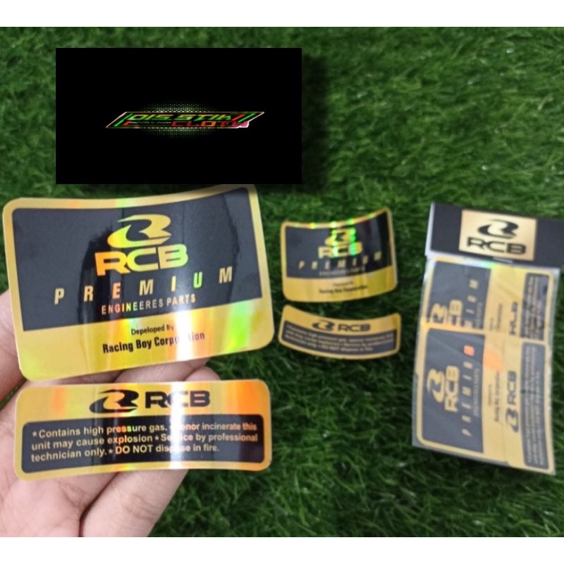 RCB V Series Shock Racing Boy Gold Series Shock STICKER | Shopee Philippines