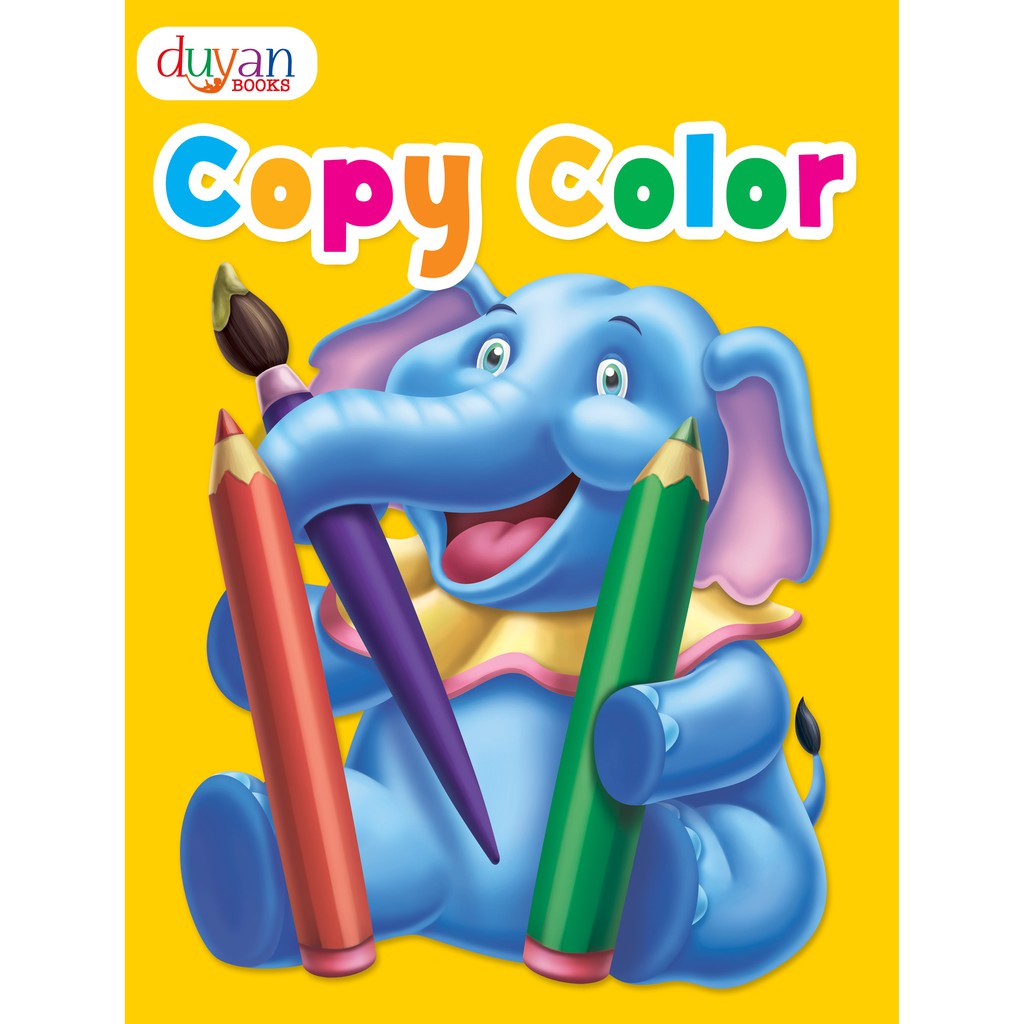 Copy Color - Coloring Book - Duyan Books - (Yellow/Elephant) | Shopee ...