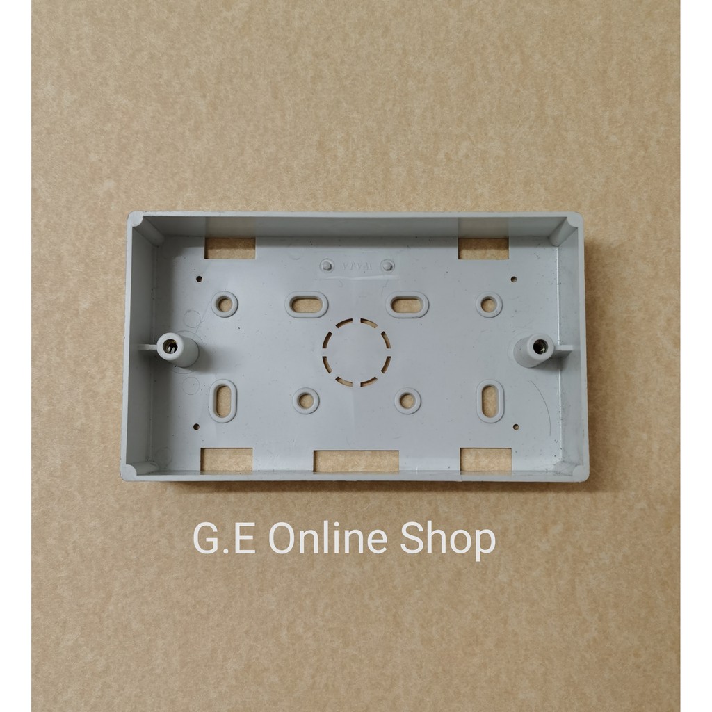 PVC Box Surface Type Nut Box / Electrical Box / Base 3x6 | Shopee ...