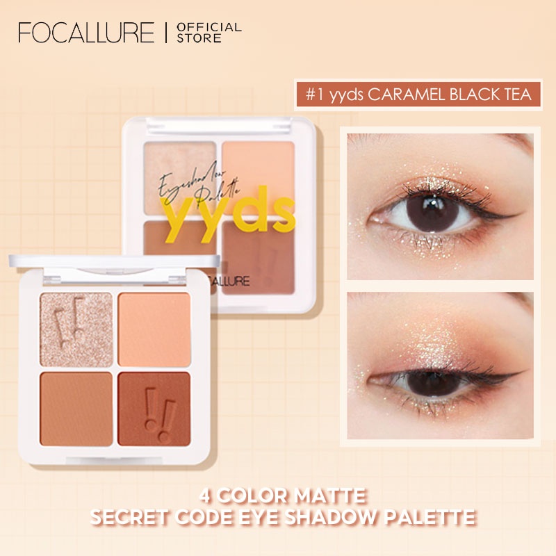 Focallure Eye Shadow Palette Matte Sparkle High Pigment Waterproof Soft ...