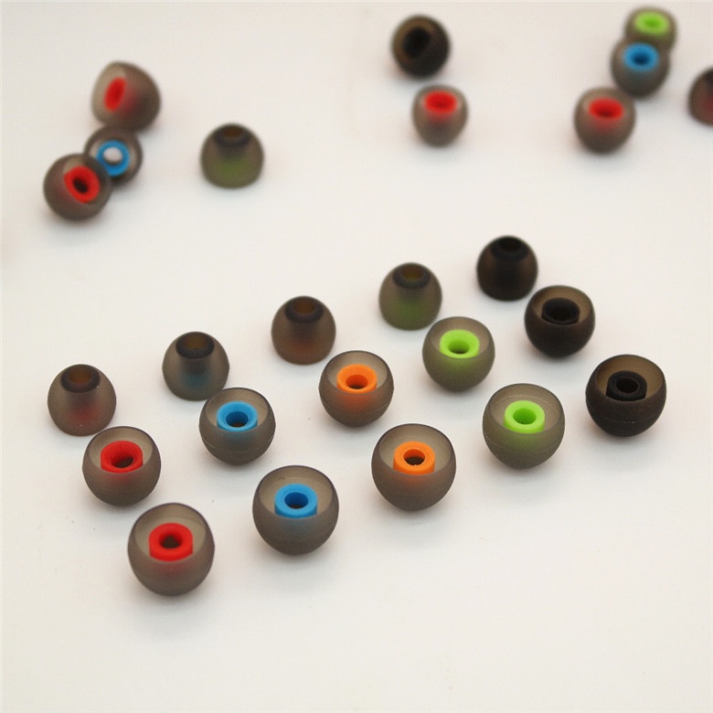 3.8mm Universal Earbuds Soft In-ear Earphone Silicone Ear Tips Colorful ...