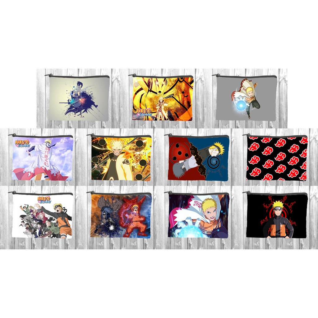 NARUTO Anime Canvas Zipper Pouch & Coin Purse | Shopee Philippines