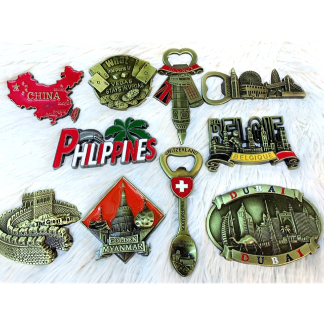 3️⃣Metal ref magnet country landmark | Shopee Philippines