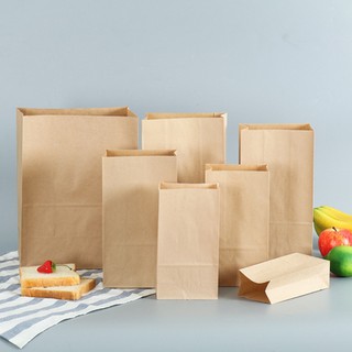 100pcs Kraft Paper Bags (#1 #3 # 4 #5 #10 #12) Small Sizes Brown Supot ...