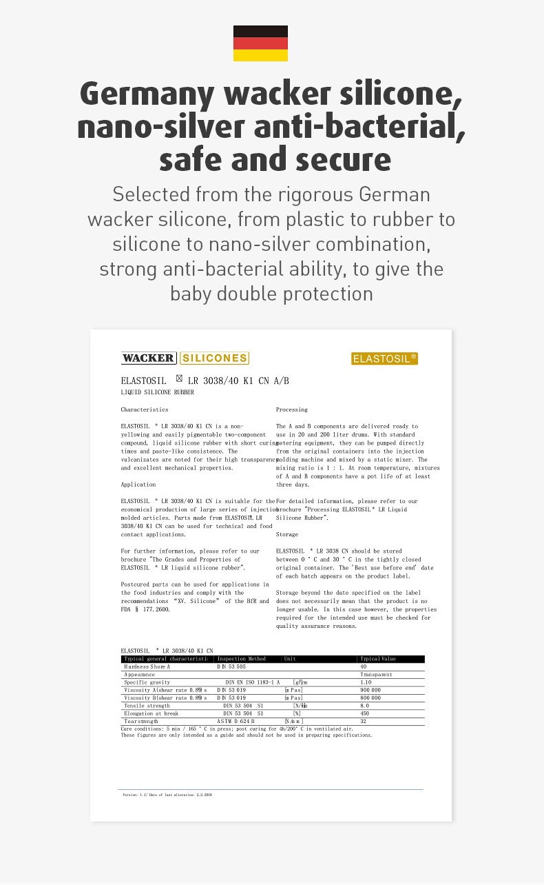 Babypro.ph Dumbo Silicone Baby Bottle Nano Silver Brown 150ml 210ml ...