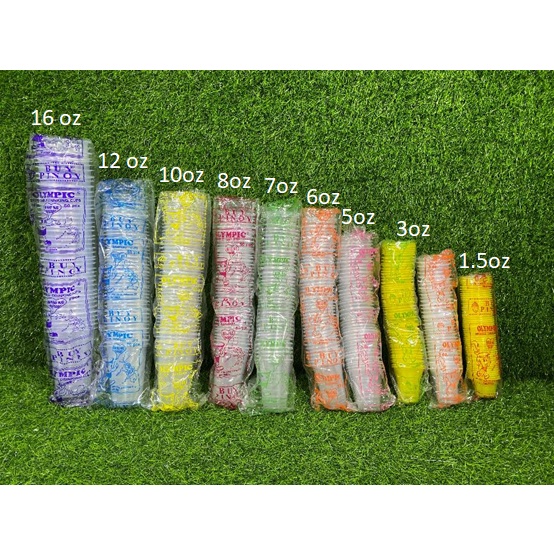 (Disposable) Plastic Cups Pinoy Clear Cups 50pcs per pack | Shopee ...