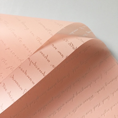 20pcs per pack Script Letter Design Flower Bouquet Wrapper Floral ...