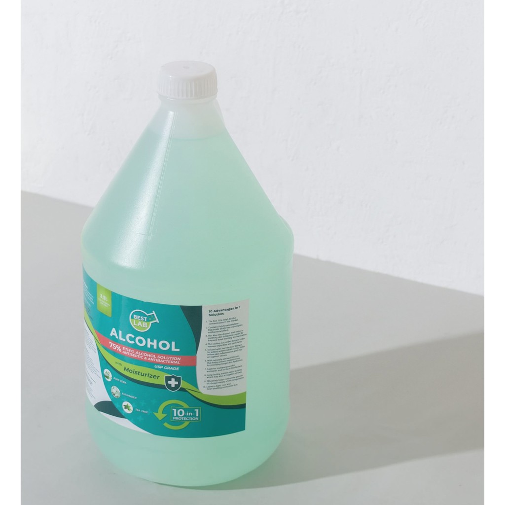 BestLab 10 in 1 Protection 3.5L - 75% Ethyl Alcohol | Shopee Philippines