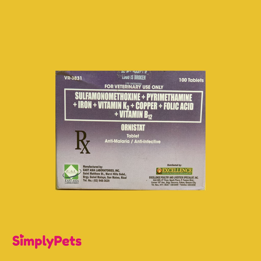 Ornistat Anti-Malaria / Anti- Infective Tablet | Shopee Philippines