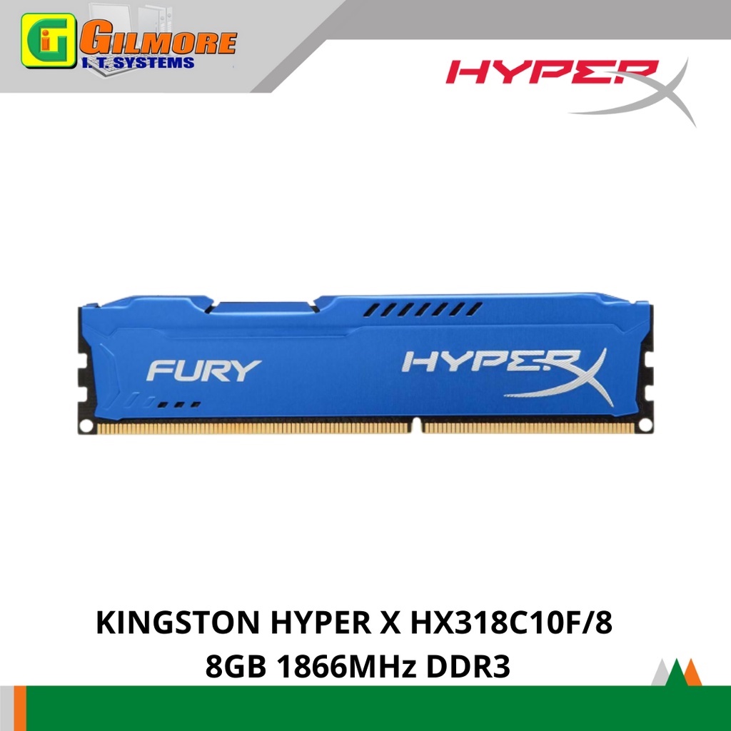 KINGSTON HYPER X HX318C10F/8 8GB 1866MHz DDR3 | Shopee Philippines