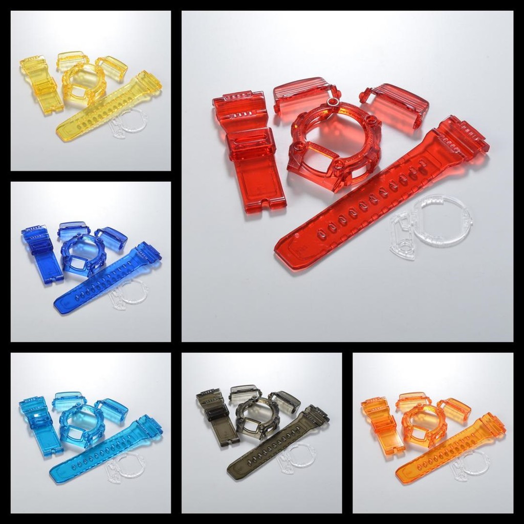 G7900 MULTI COLOR CRYSTAL CLEAR BAND AND BEZEL BNB/Mat Moto/Tali Jam ...