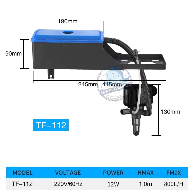 DDC 3 in 1 Aquarium Top Filter Powerhead Aquarium Pump With Filter ...