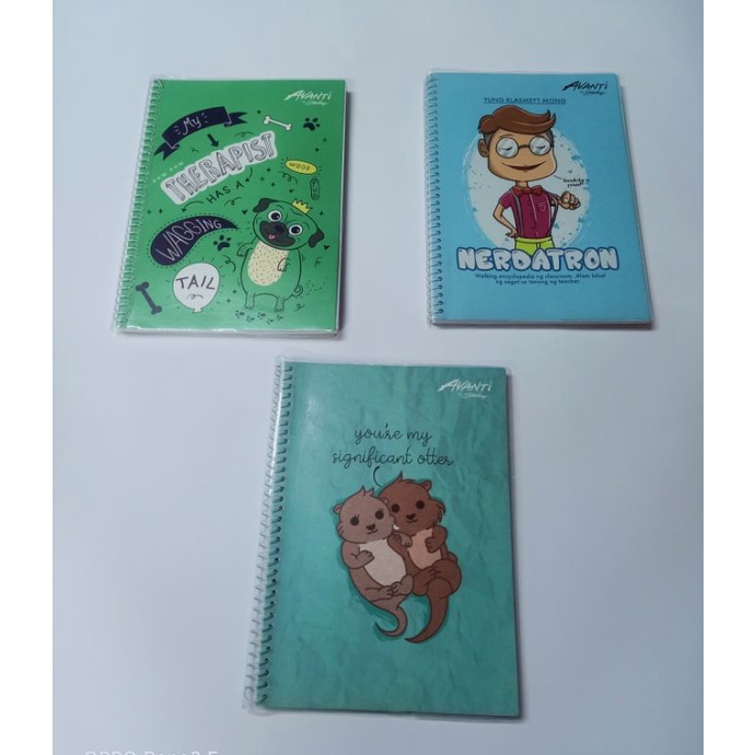 Avanti Spiral Notebook w/ Plastic Cover 80 sheets (15.24cm x 21.59 cm ...