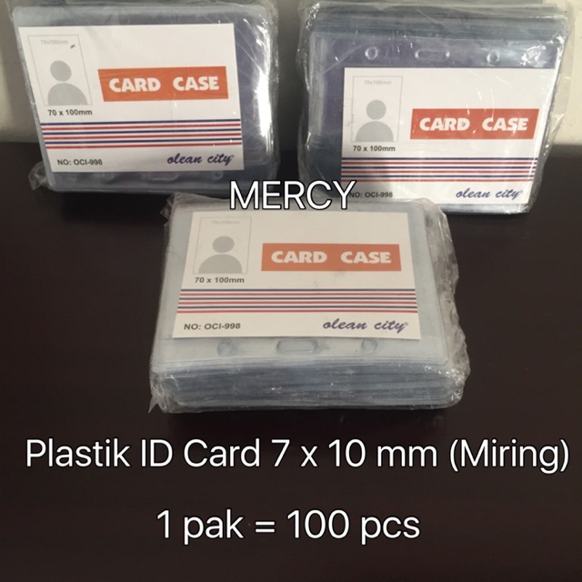 Plastic ID Card Size 7x10 mm (1 pack = 100pcs) | Shopee Philippines