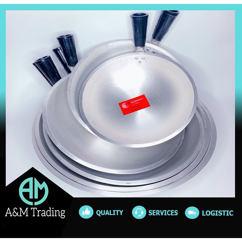 Kawali / Cawali Single Black Handle Aluminum Frying Pan From KSBH#1 Big ...