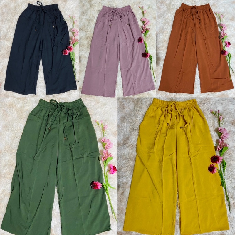 Challis Boho Square Pants with Side Pockets | Shopee Philippines