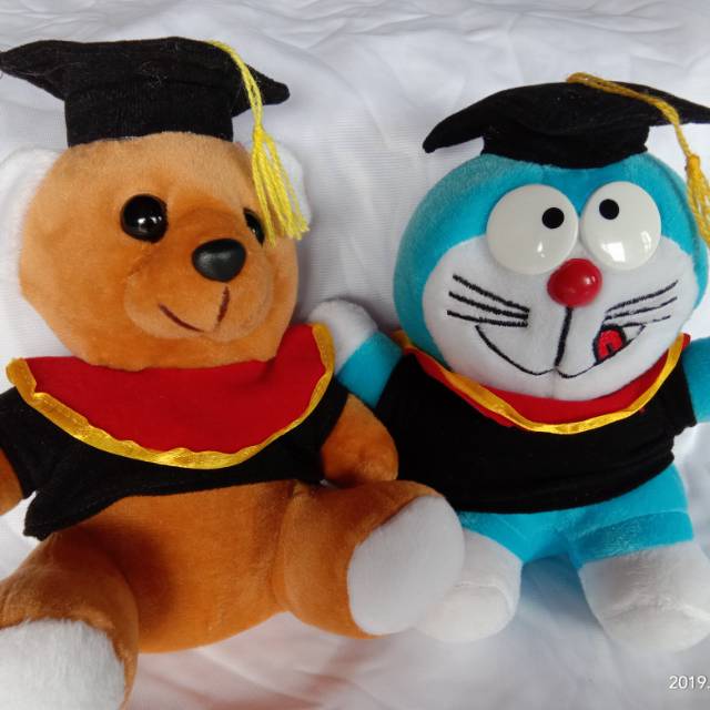Doraemon L Panda Graduation Dolls. 1kg Can Contents 10pcs | Shopee ...