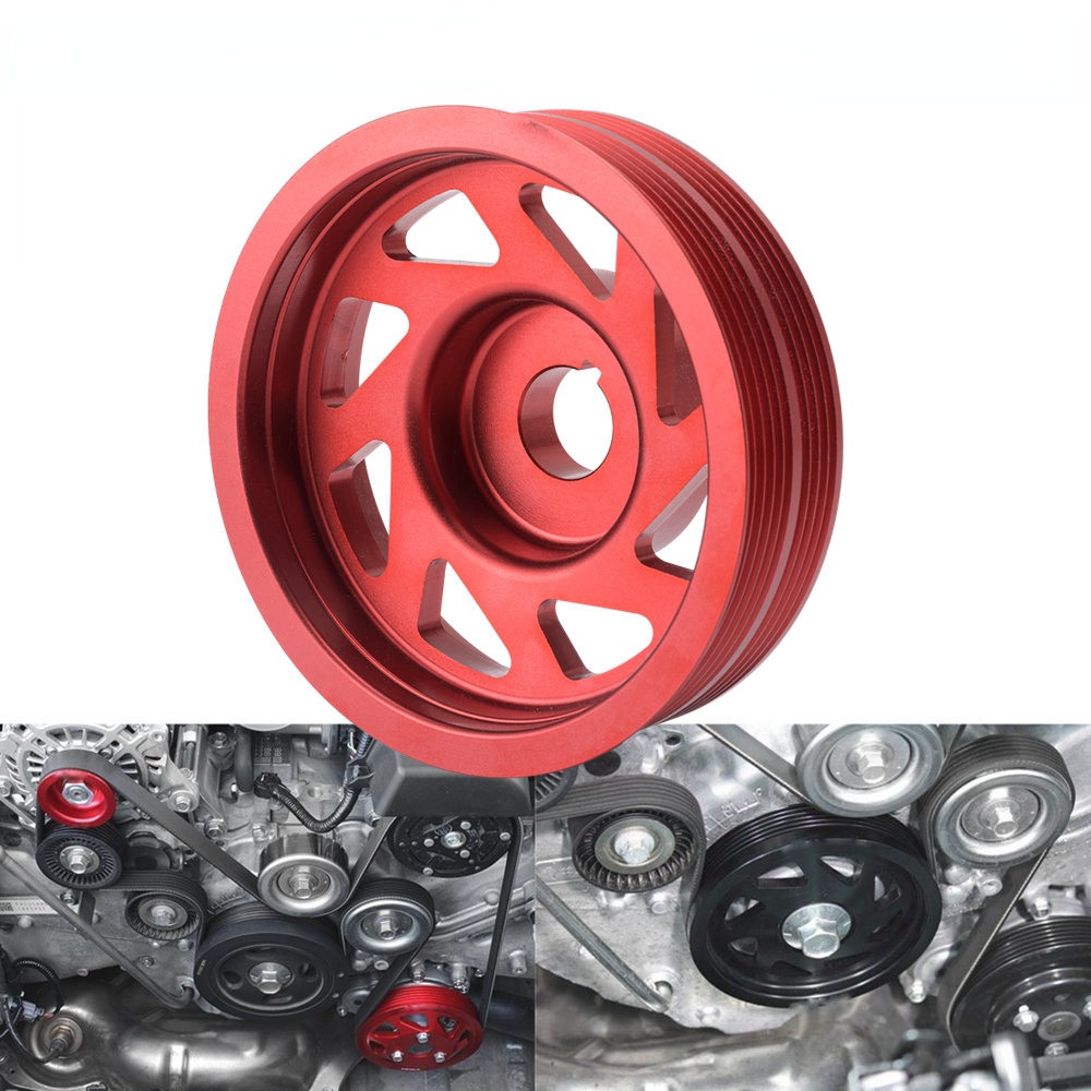 Aluminum Crank Shaft Pulley for Subaru Impreza WRX STI Legacy with A/C ...