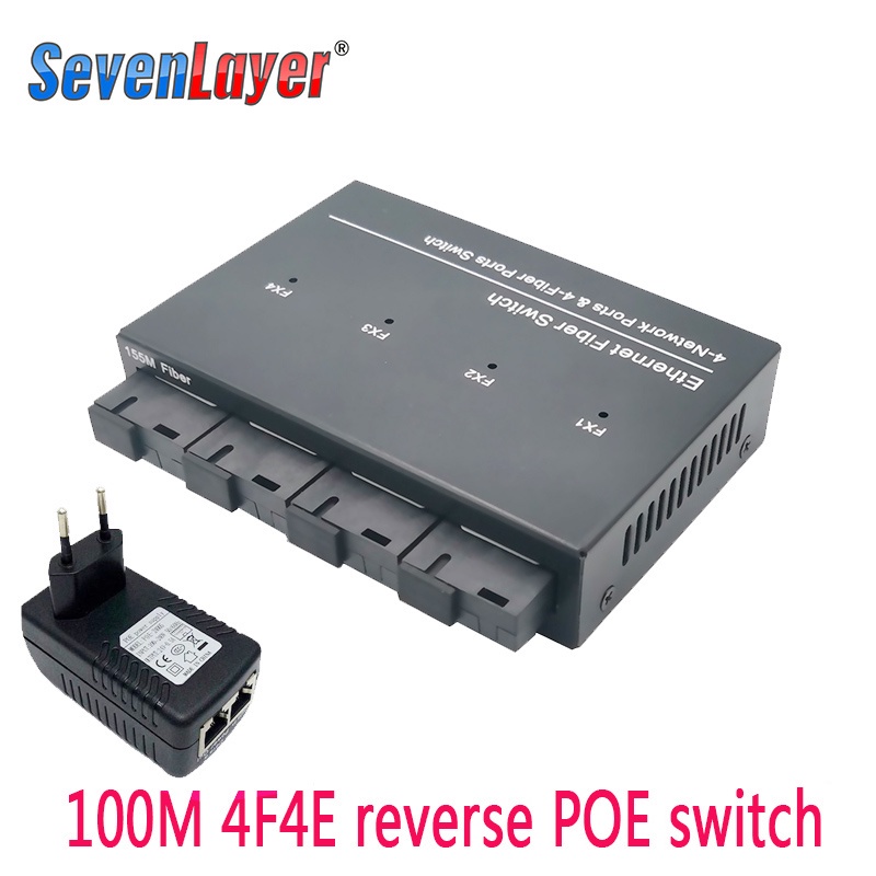 10/100M Reverse POE Switch output 12V supply for epon and gpon 8 port ...