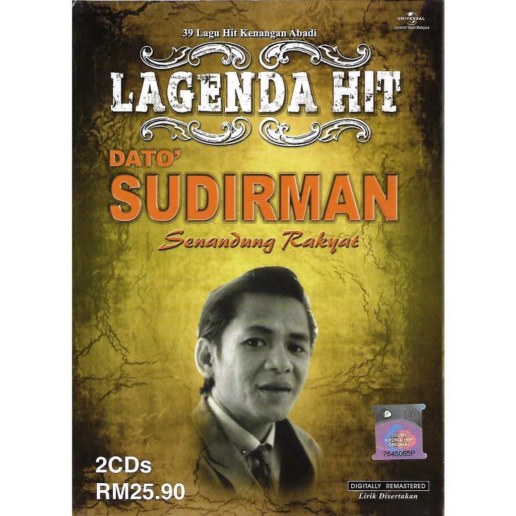 Sudirman Lagenda Hit Senandung Rakyat 2CD 30 Hit Songs Eternal Memories ...