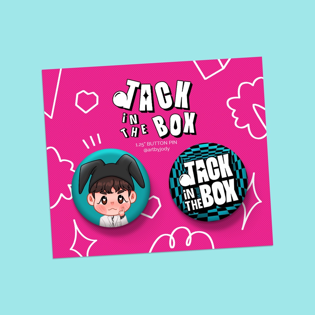 J-Hope Jack in the Box 1.25" Matte Button Pins | Kpop Fanart BTS Hobi Jung Hoseok Jhope ...