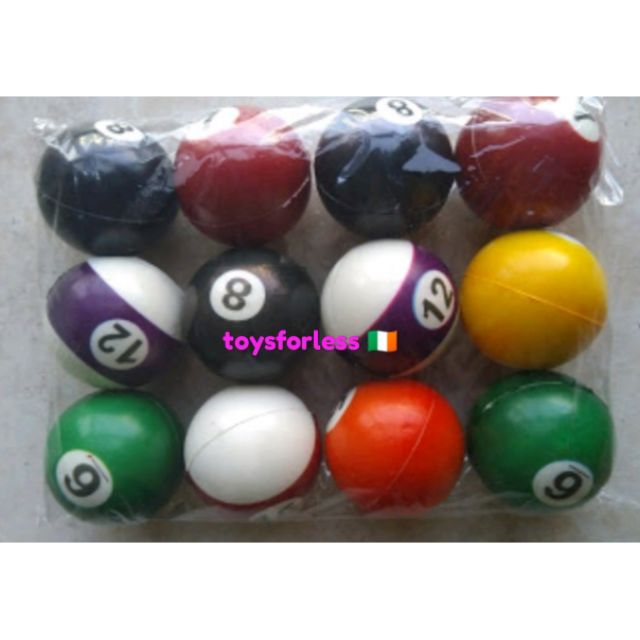 12pcs. Billiard Ball Stress Balls | Shopee Philippines
