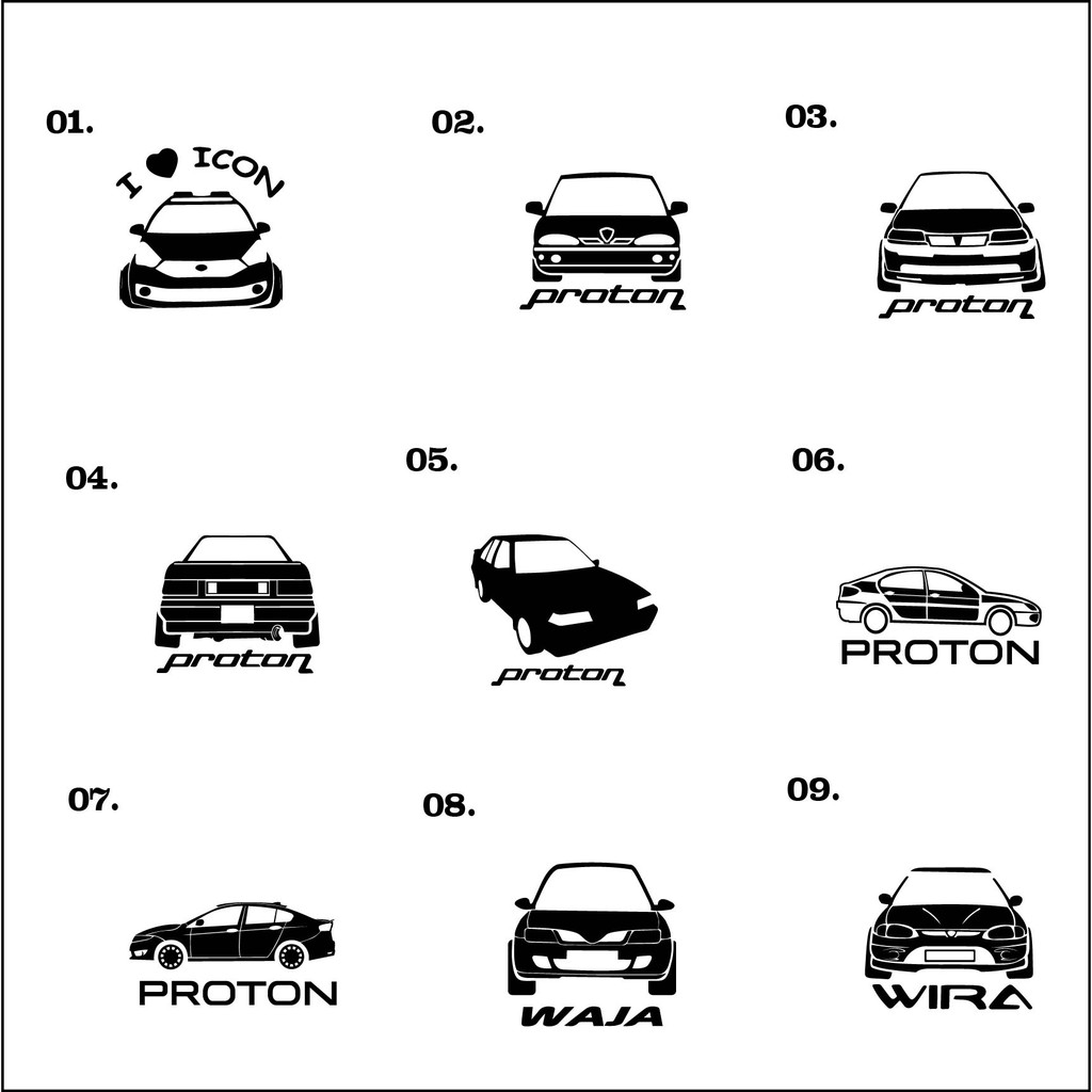 Universal Stylish Car Club Stickers | Shopee Philippines