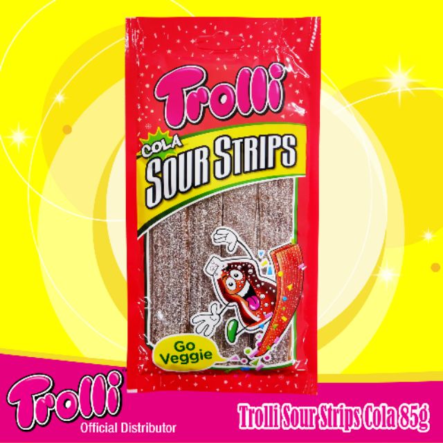 Sour Strips Cola 85g (Cola Flavored Gummi Candy) | Shopee Philippines