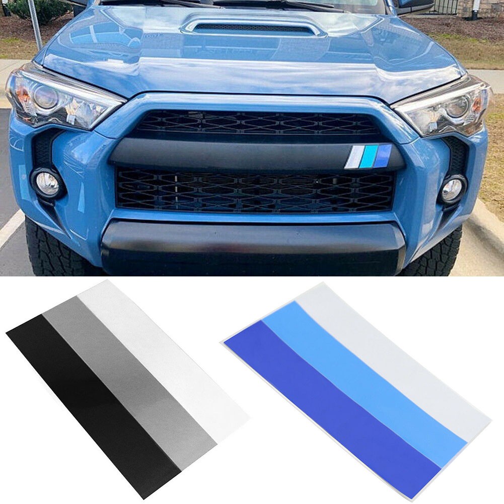 10 Inch Classic Tricolor Stripe Decal Car Sticker Retro Style For ...