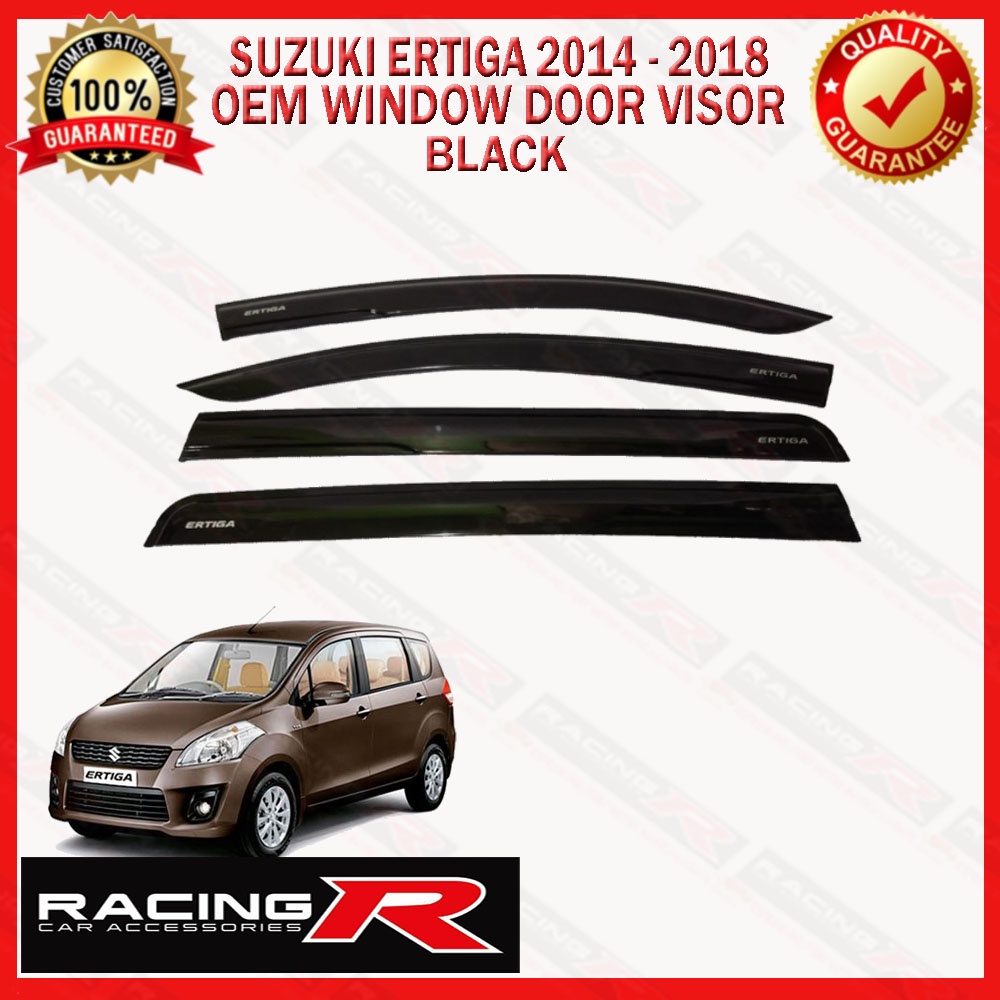 Ertiga 2014 - 2018 OEM Window Door Visor Black / Rain / Sun Doorvisor ...