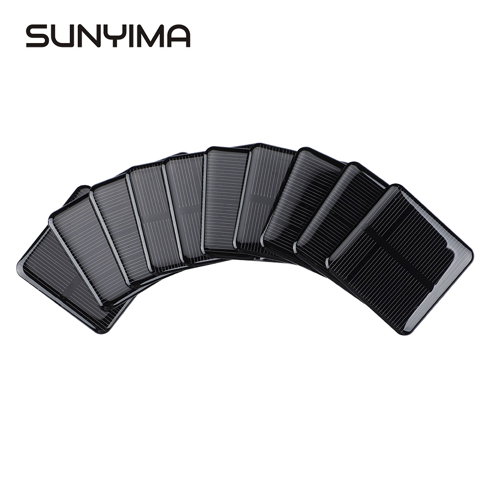 SUNYIMA 10PCS 2V 160mA 50*50MM Solar Panels DIY For Battery Cell Phone ...