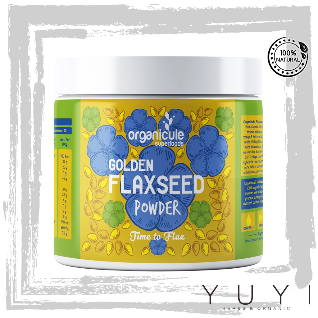 【Organicule】Golden Flaxseed Powder - 300gm | Shopee Philippines