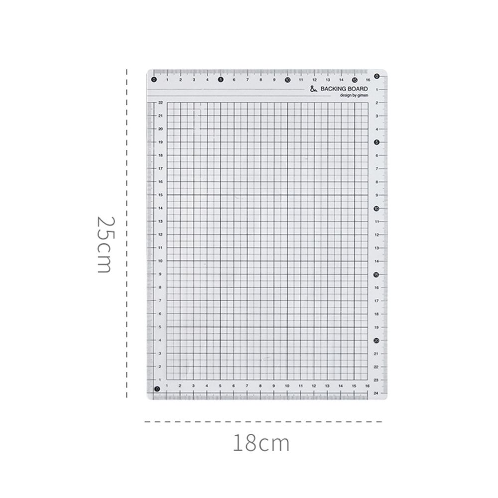 JENNIFERDZ Durable Ruler Board Waterproof Drawing Clipboard Cutting ...