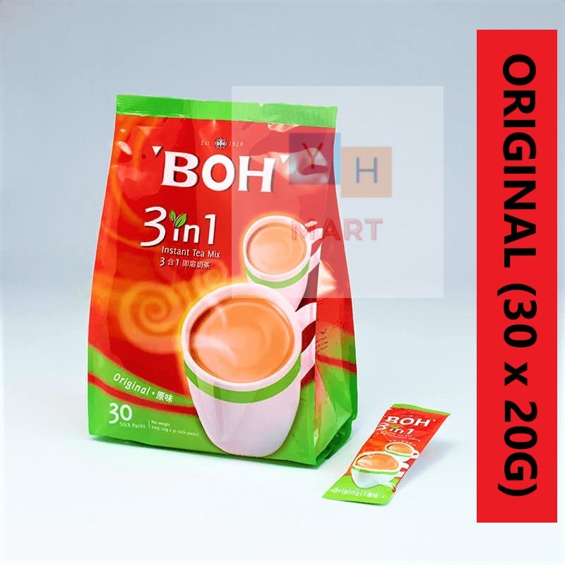 BOH 3 in 1 Instant Tea Mix - (30 x 20g) | Shopee Philippines