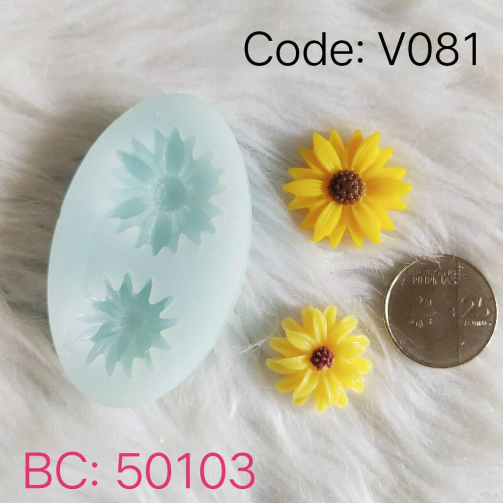 ASM Small Sunflower silicone mold 2c | Small flower mold | BC50103 ...