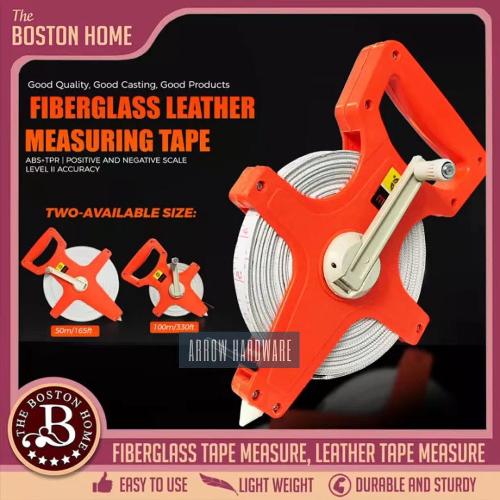 Dragon Boston Home 30M | 50M | 100M Tape Measure Fiber Glass High ...