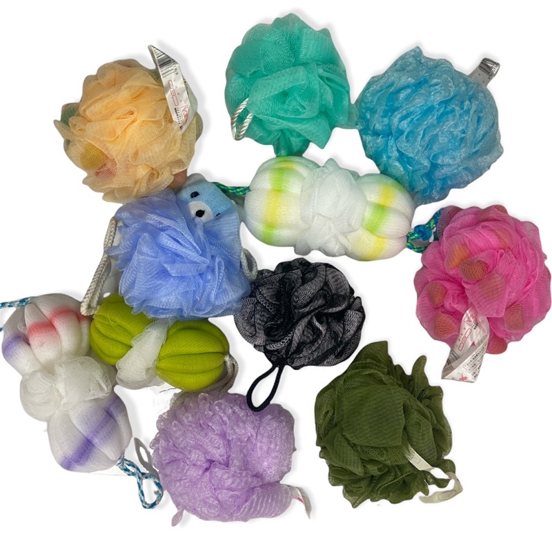 Thick Makapal Body Scrub Net Shower Bath Sponge loofah Bath Shower ...