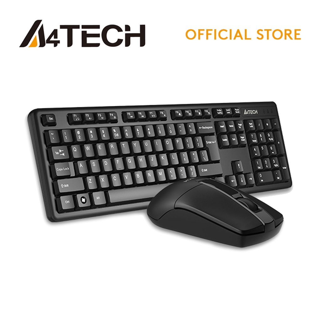A4tech 3330n Gk 3 G3 330n Usb Nano Receiver Wireless Keyboard And Mouse Combo Shopee Philippines