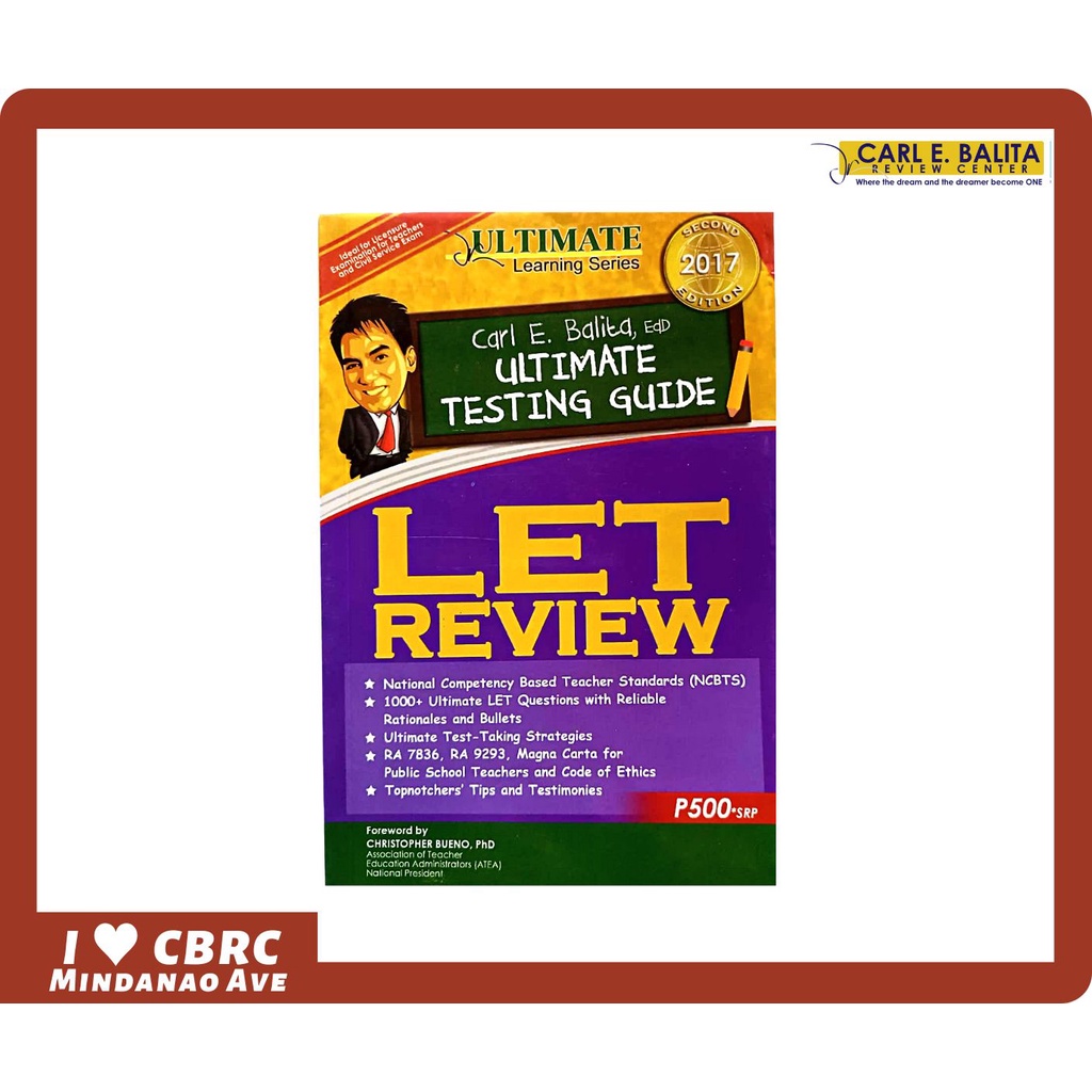CBRC LET REVIEW Ultimate Testing Guide to LET REVIEW (2017 Edition ...