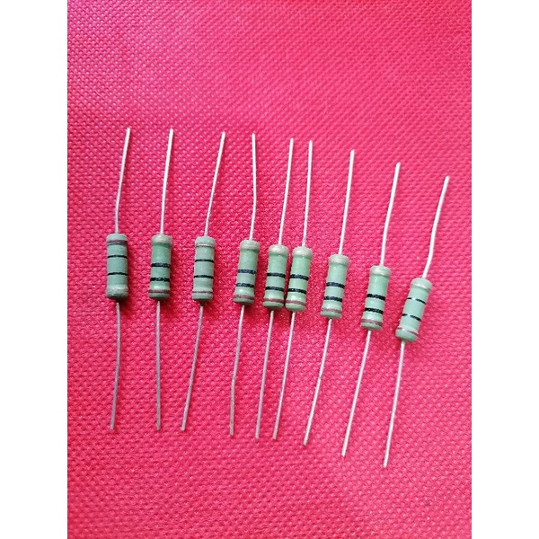 10pcs .39ohms, .68 ohms ,10ohms ,50 ohms,51 ohms 2watts Carbon Resistor ...